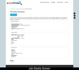 Php project-on-online-job-portal | PDF