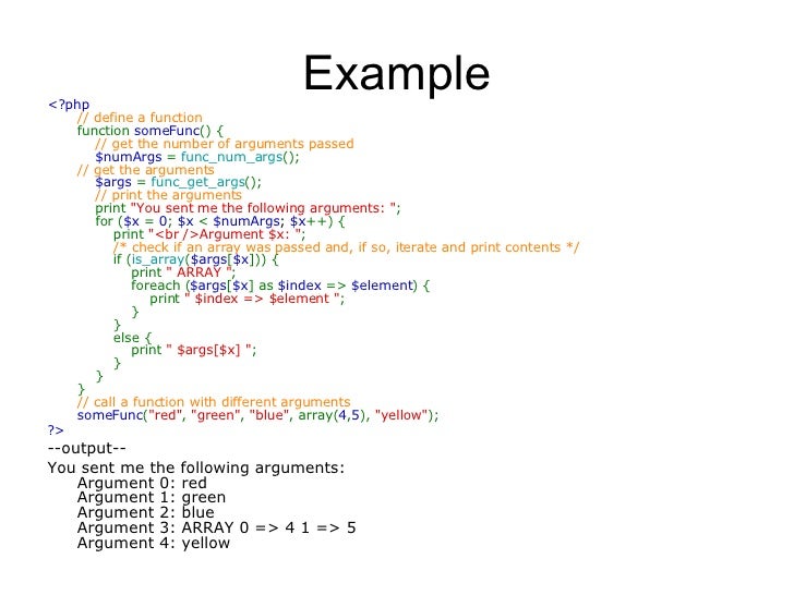 Php Reusing Code And Writing Functions