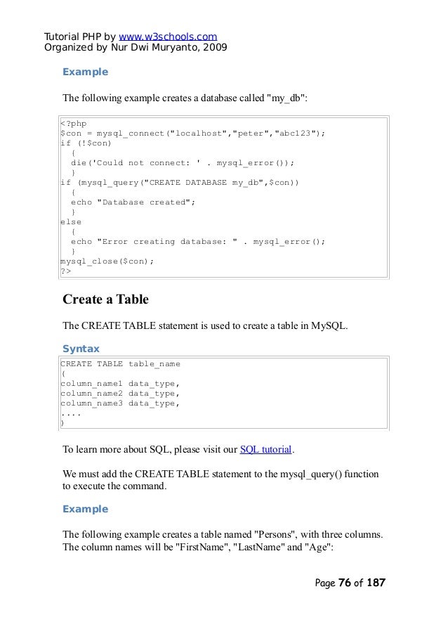 Mysql Drop Table If Exists W3schools I Decoration Ideas