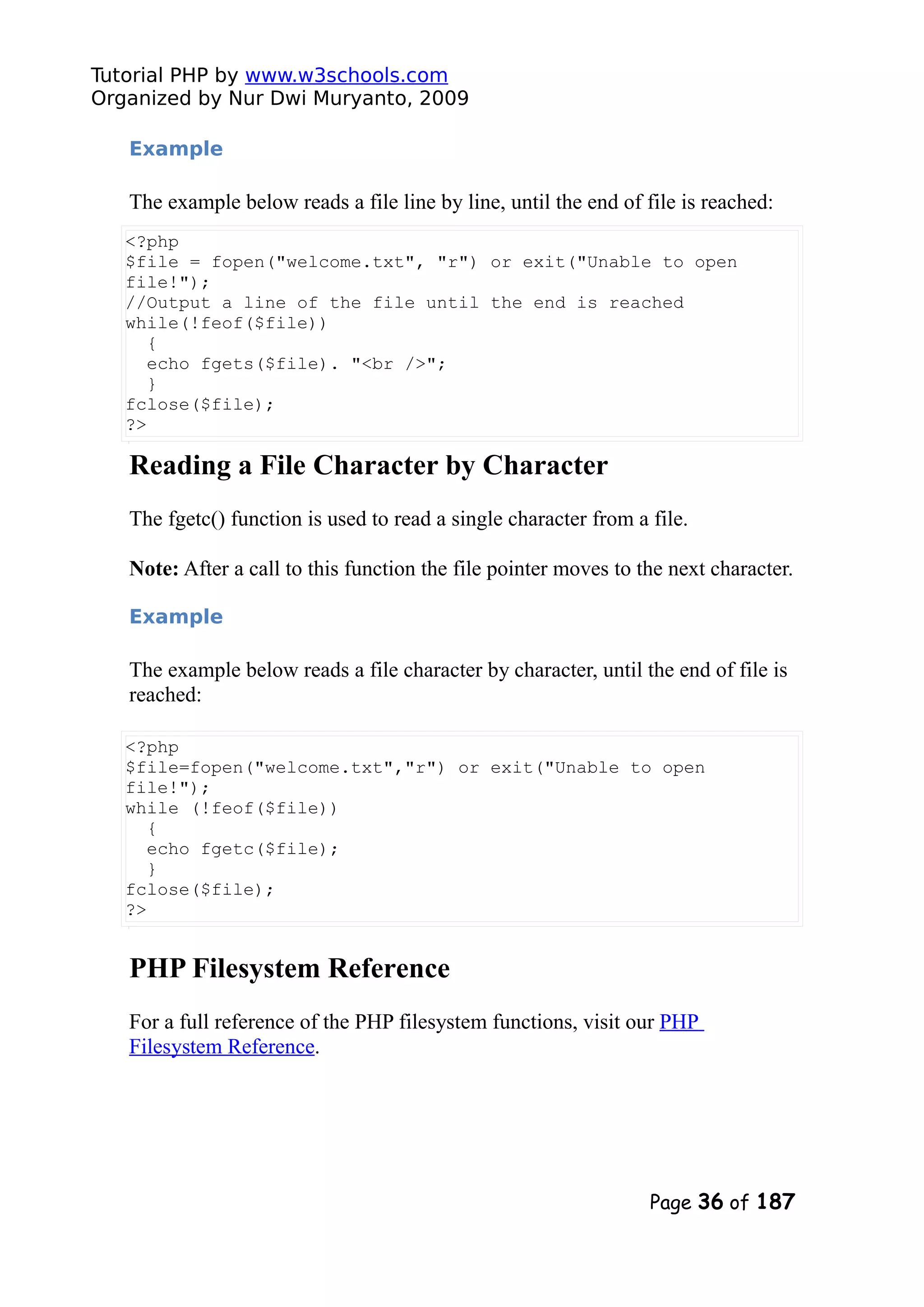Php tutorial(w3schools) | PDF Php tutorial(w3schools) | PDF