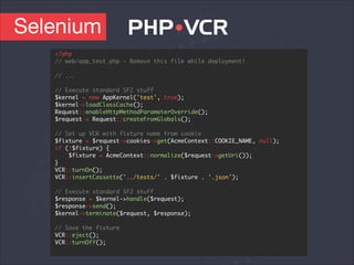 PHP-VCR behat case study | PPT