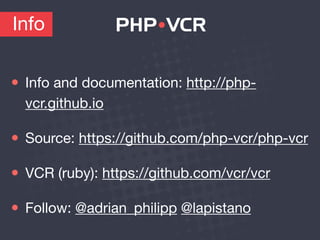 PHP-VCR Lightningtalk | PDF