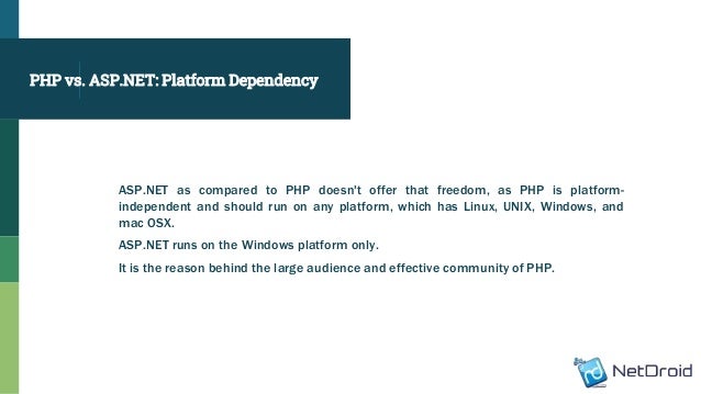 PHP Vs ASP.NET : How to Choose the Right One? | PPT