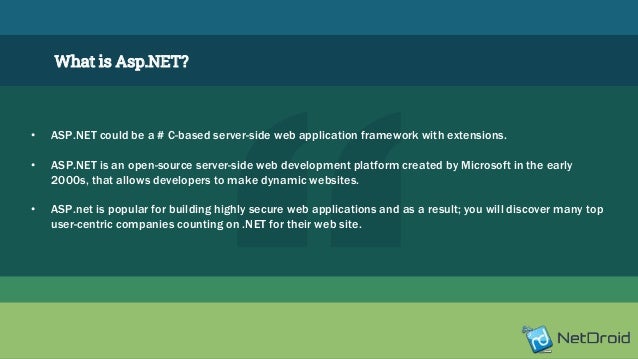PHP Vs ASP.NET : How to Choose the Right One? | PPT