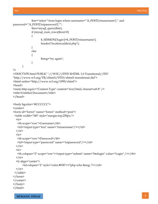 Php (1) | PDF | Web Design and HTML | Internet