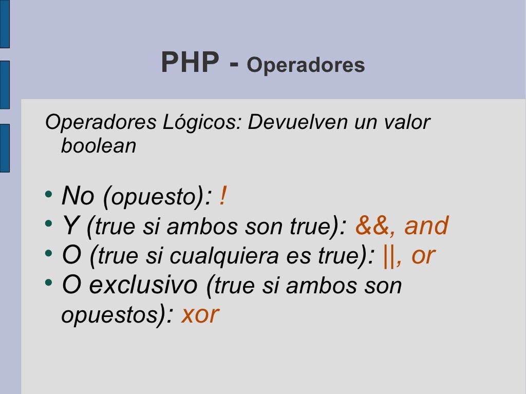 Php - Operadores básicos
