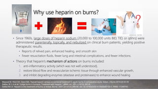 Heparin in burns By Linus Lay | PPTX | First Aid | Injuries