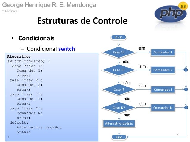 PHP 5.3 - Estruturas de Controle