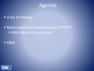 PHP7 - A look at the future | PPT