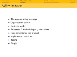 PHP development for large agile projects | PPT