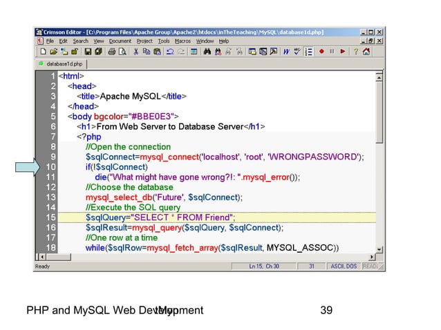 Php and MySQL Web Development | PPT