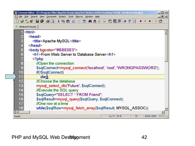 Php And Mysql Web Development Ppt