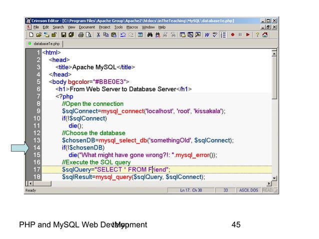 Php and MySQL Web Development | PPT
