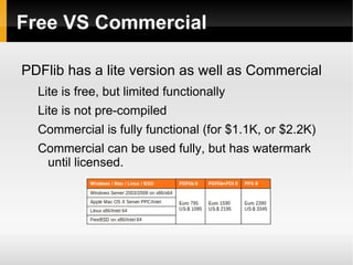 PHP and PDFLib | ODP | Programming Languages | Computing