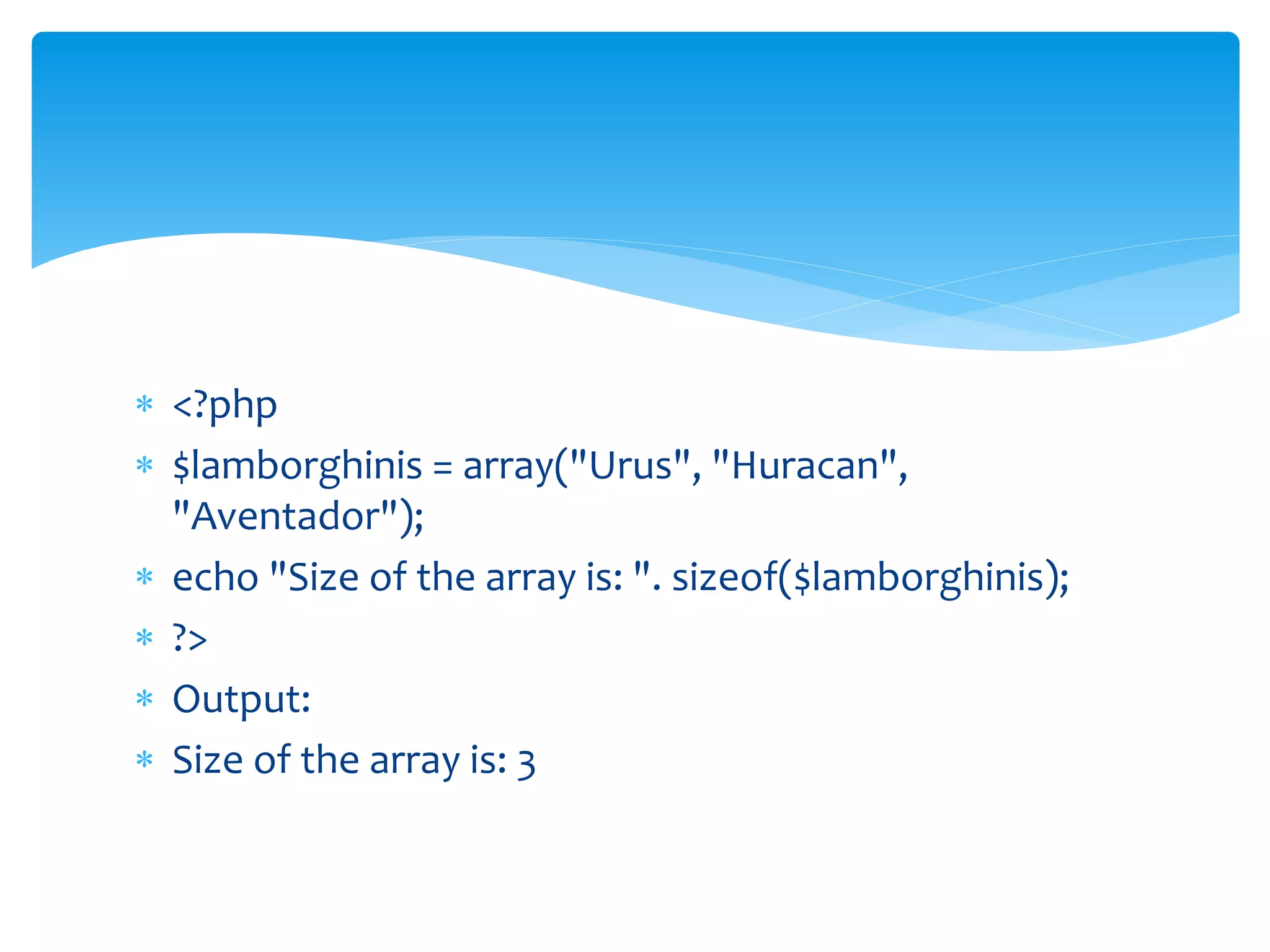 Php Array Functions Pptx
