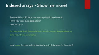 Php arrays | PPT