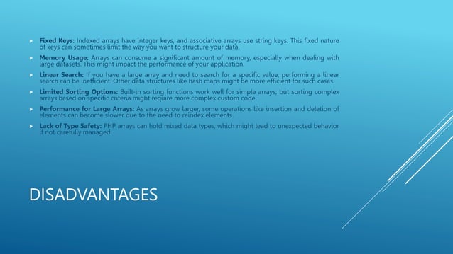 PHP Arrays_Introduction | PPTX