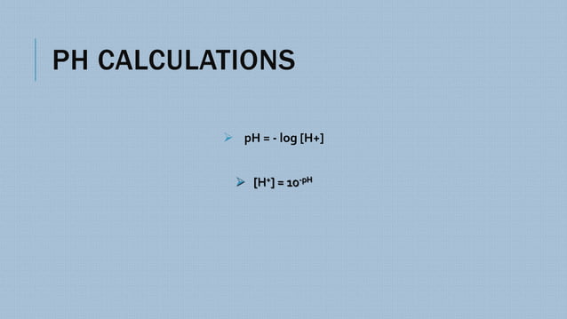 Ph calculations | PPTX | Chemistry | Science