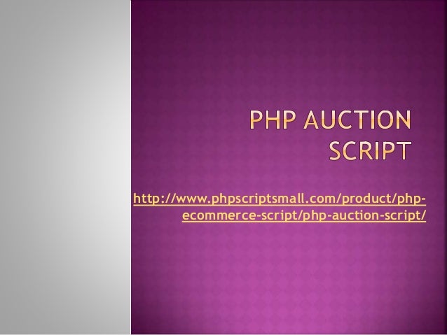 Php Auction Script Readymade Php Auction Script