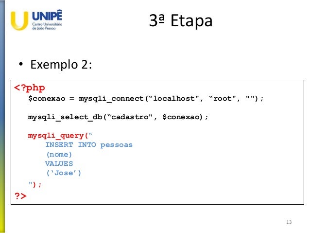 PHP Aula07 - conexão Com Banco de Dados
