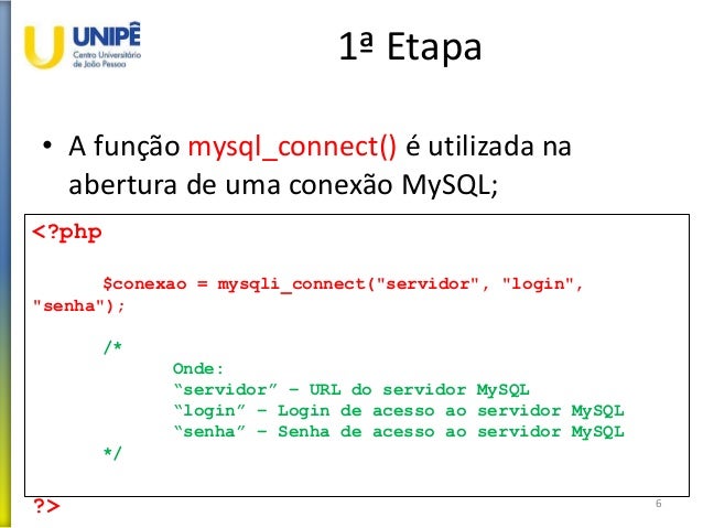 PHP Aula07 - conexão Com Banco de Dados