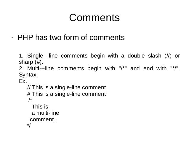 PHP Basic
