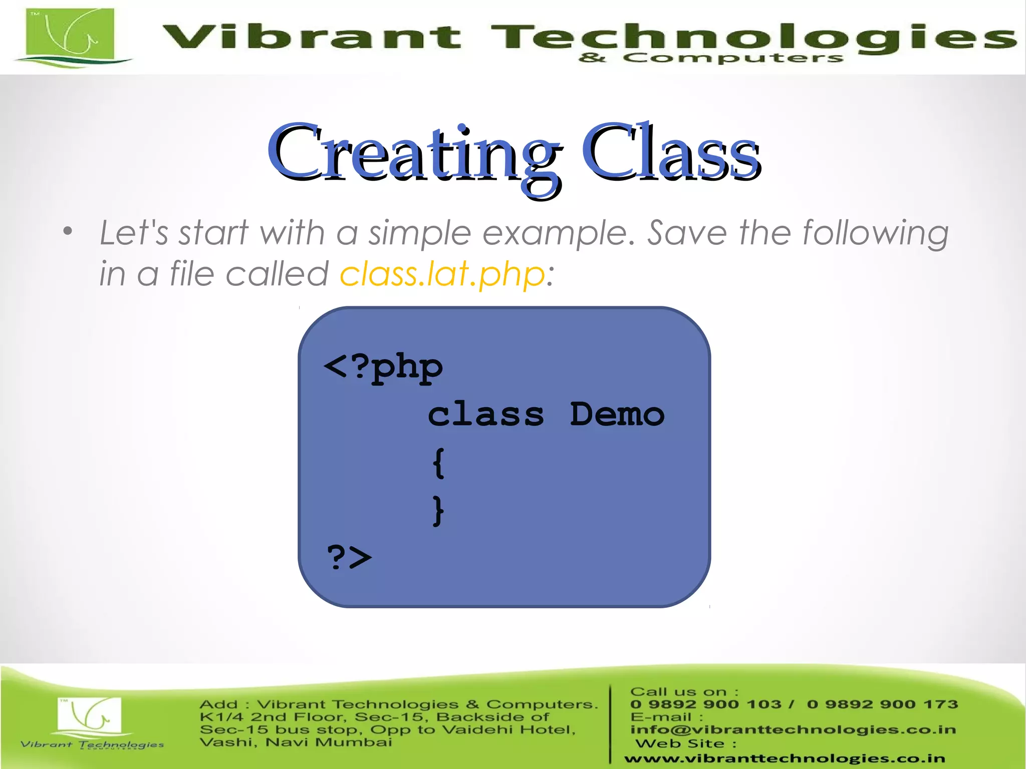Php Introduction To Object Oriented Programming With Php Ppt 4930