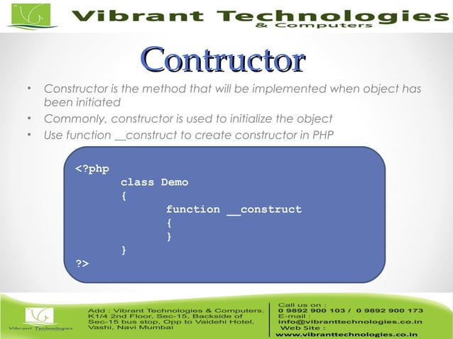Php Introduction To Object Oriented Programming With Php Ppt Programming Languages Computing