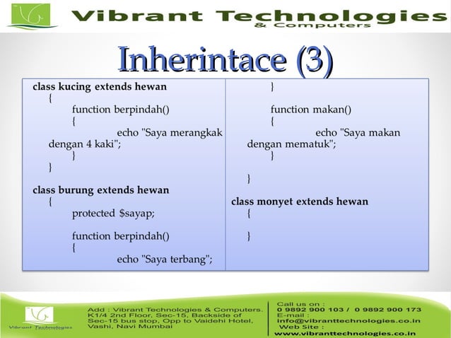 Php Introduction To Object Oriented Programming With Php Ppt Programming Languages Computing