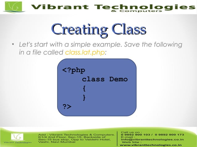 Php Introduction To Object Oriented Programming With Php Ppt Programming Languages Computing