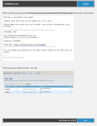 phpBB3 Invitation Only Mod | PDF