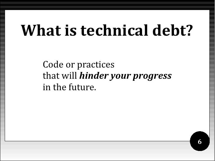 What Is Technical Debt Code 