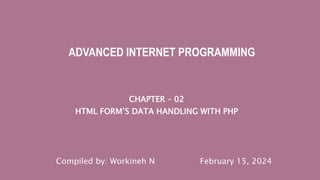 PHP fundamnetal in information technology CHapter -02.pptx