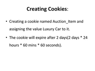 PHP COOKIES AND SESSIONS | PPTX
