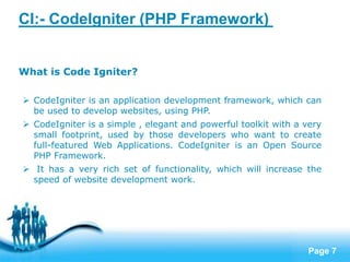 CODE IGNITER | PPTX