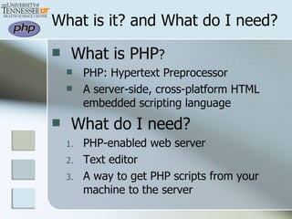 Basic PHP | PPT