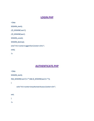 complete Php code for a project .... (hospital management system) | PDF
