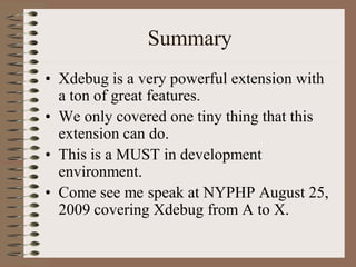 Php code profiling_using_x_debug | PDF