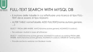 Php concetti chiave di base | PPTX | Databases | Computer Software and Applications