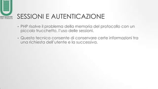 Php concetti chiave di base | PPTX | Databases | Computer Software and Applications