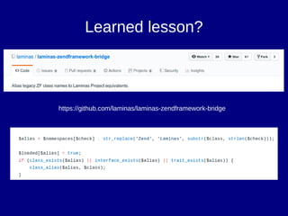 PHP Conference Brazil - What can we expect about framework Laminas? | PPT