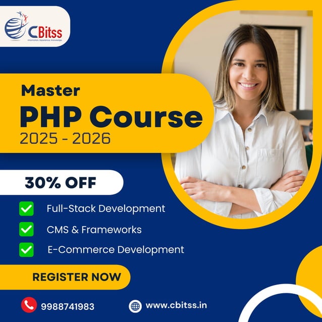 Best PHP Course in Chandigarh | CBitss Web Development Training | PDF