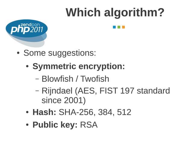 Cryptography in PHP: use cases | PPT Cryptography in PHP: use cases | PPT