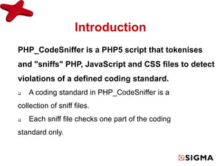 PHPCS (PHP Code Sniffer) | PPTX