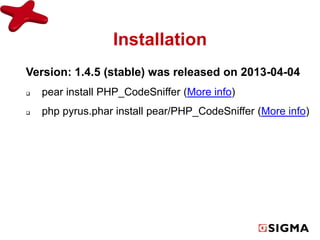 PHPCS (PHP Code Sniffer) | PPTX