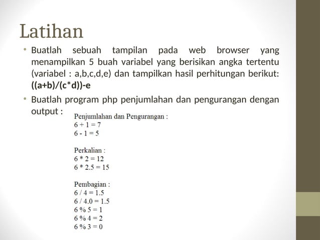 PHP - PENGENALAN DAN DASAR-DASAR PENGGUNANAAN PHP | PPT