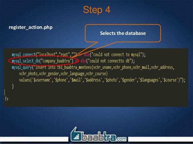 Php Database Connectivity 5398