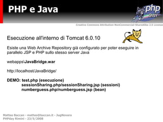 Phpday 2009 php e java | PDF | Programming Languages | Computing