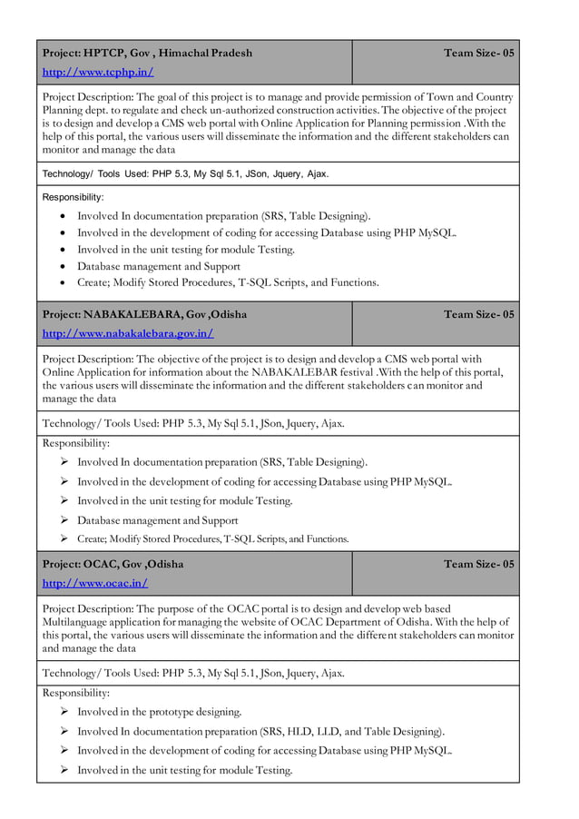 Php developer 03exp_rasmi_ranjan | PDF