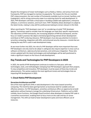 PHP Developers Key Trends and Technologies to Watch in 2025.pdf